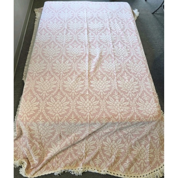 A.J. Morgan | Bedding | Vintage Morgan Jones Pink And White Twin Woven ...